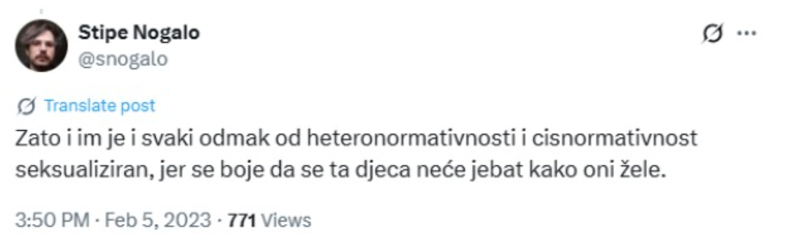 'Edukator' Stipe Nogalo 'Kod nas doma': 'Muževnost je za mene ništa ...
